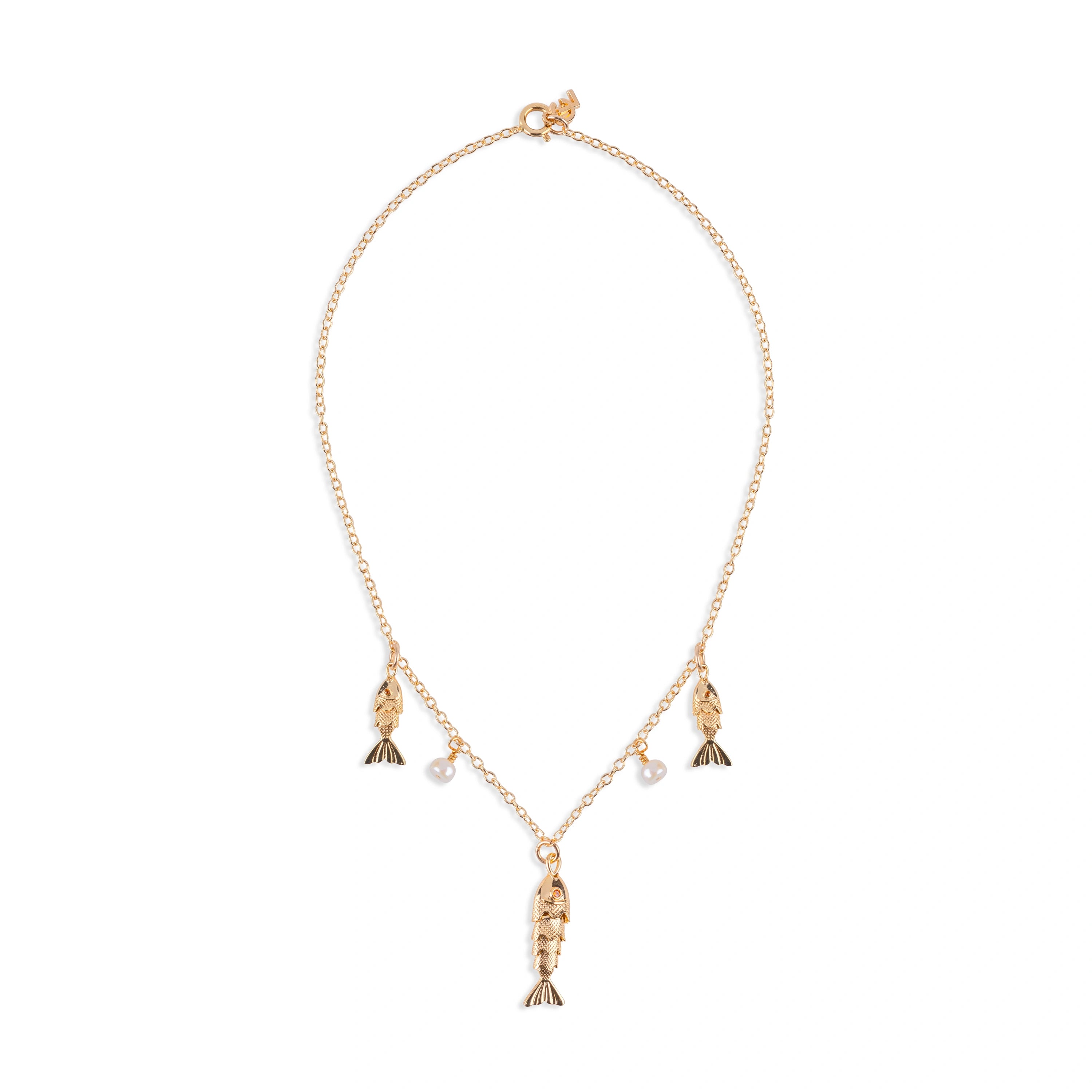 GOLD TIDE FISH NECKLACE – Coconut Love