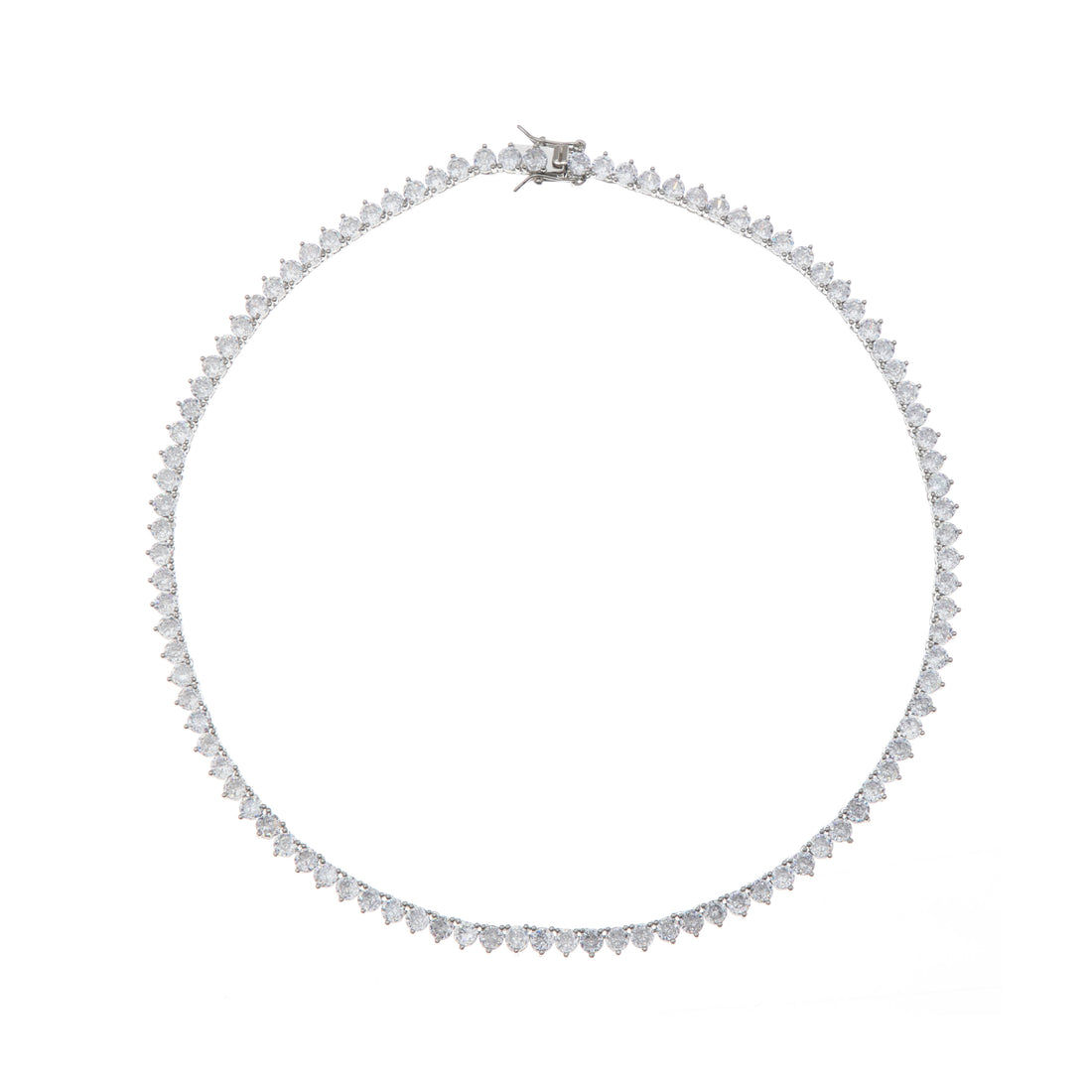 SILVER CLASSIC TENNIS NECKLACE – Coconut Love